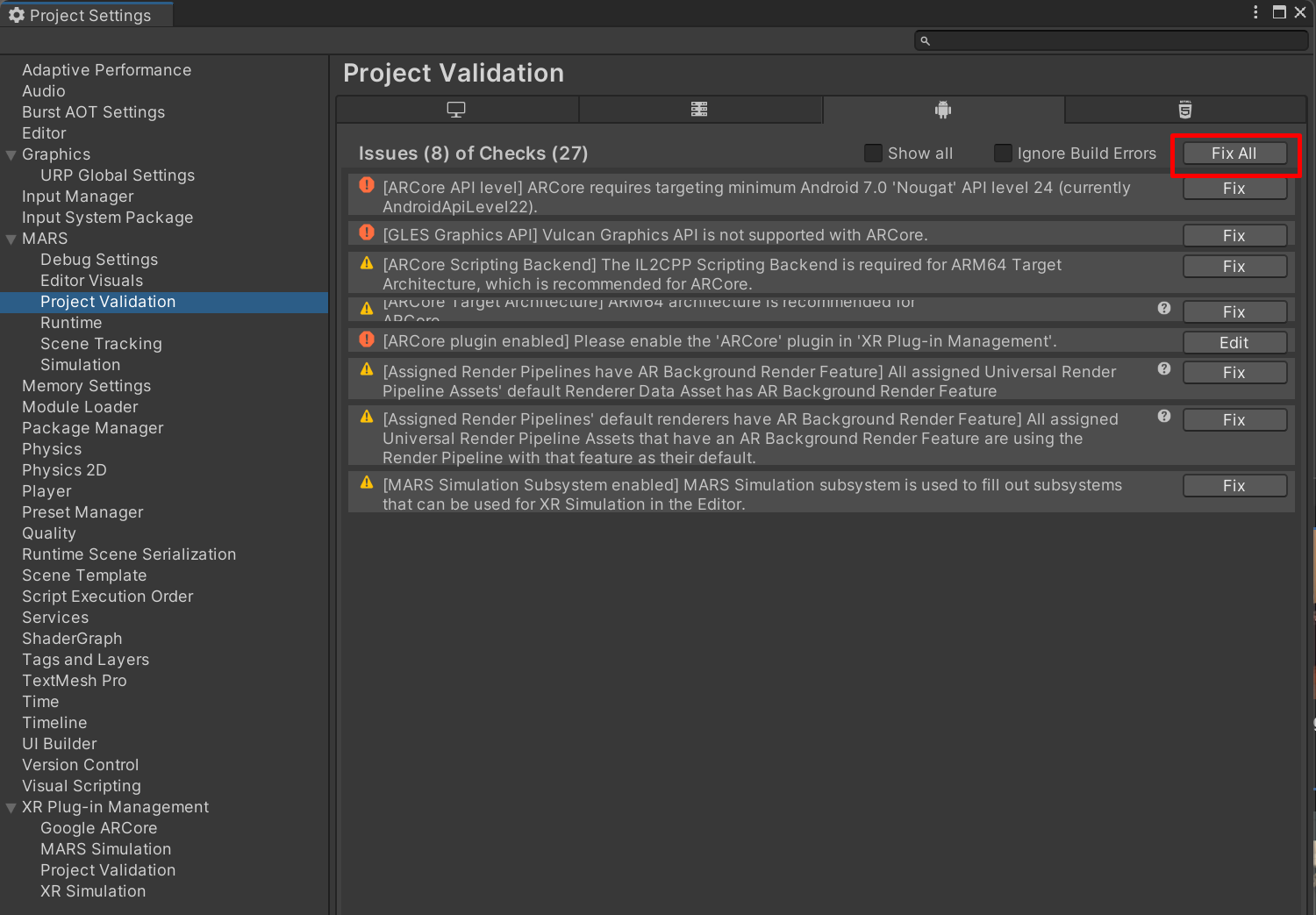Unity Mars 설치하기 - Unity Learn