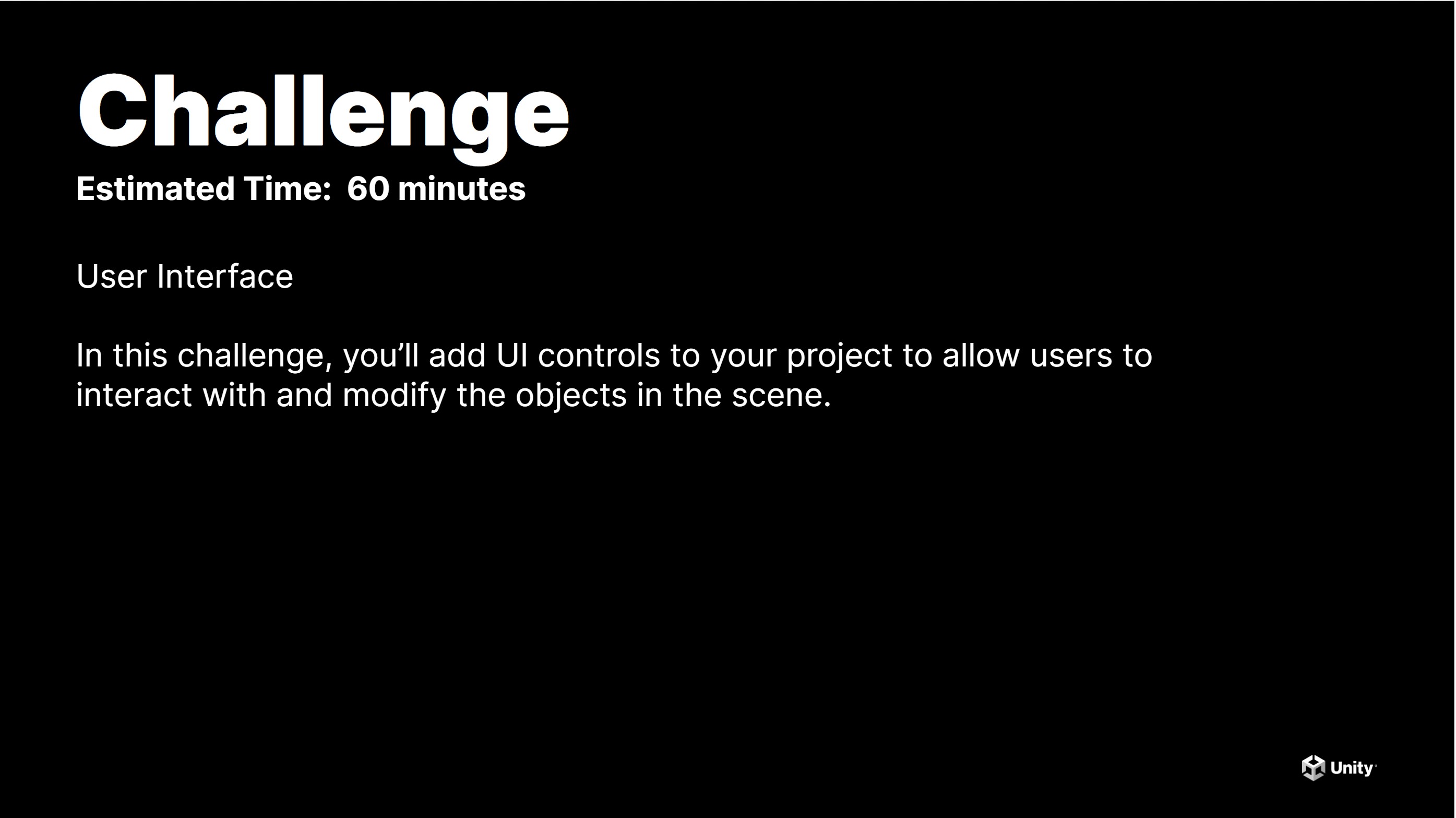 Module 6 Challenge - Unity Learn